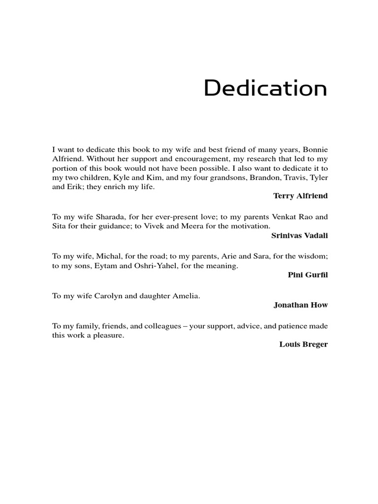 Dedication 2010 Spacecraft Formation Flying Pdf Aerospace Flight