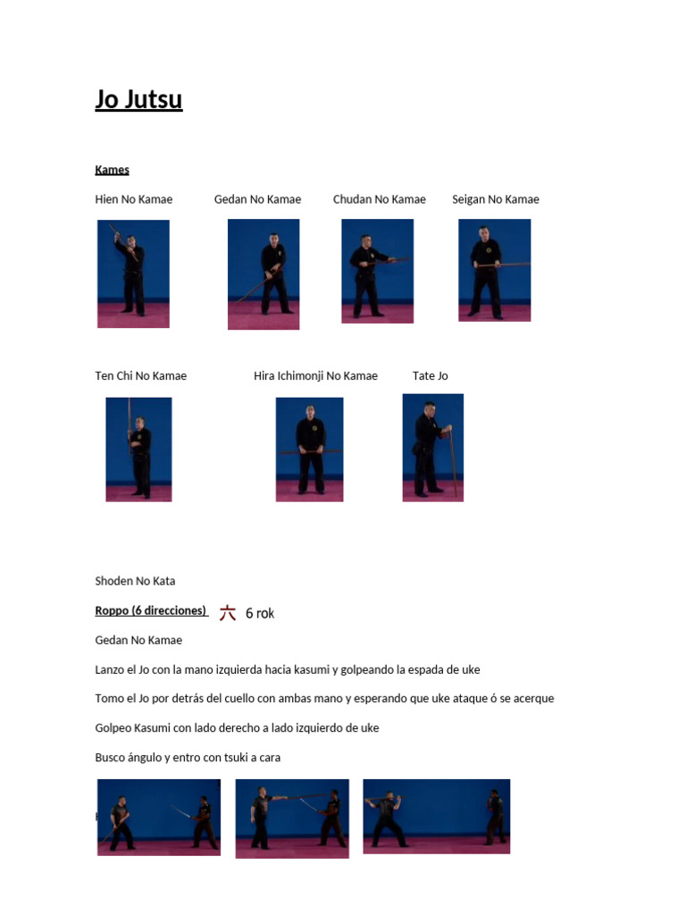 Jo Jutsu (Extraido de Koi Martial Arts) | PDF