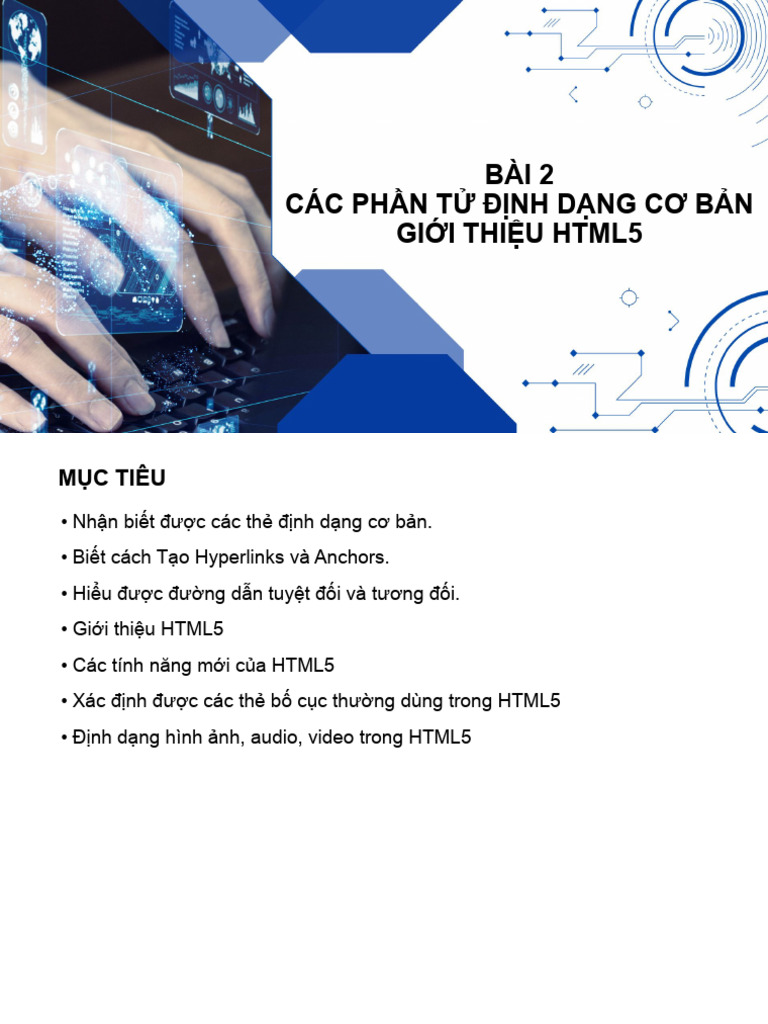 HTML5 XP - Bai 2-HTML5-Cac Phan Tu Dinh Dang Co Ban | PDF