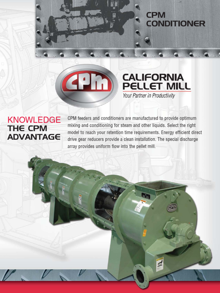 CPM Conditioner | PDF | Steam | Mechanical Engineering