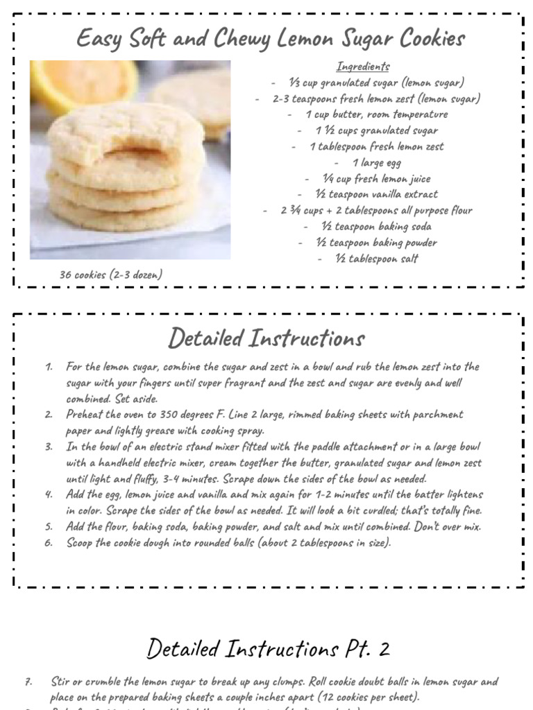 Recipe Assignment | PDF