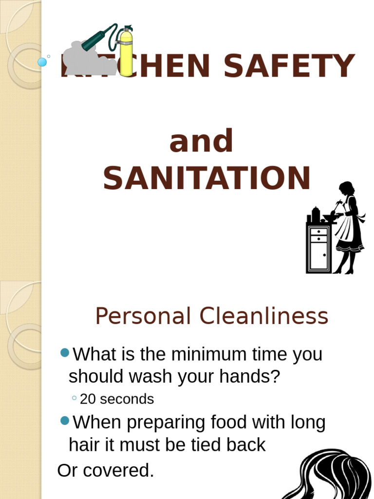 Kitchen Safety and Sanitation PowerPoint Presentation | PDF | Foodborne ...