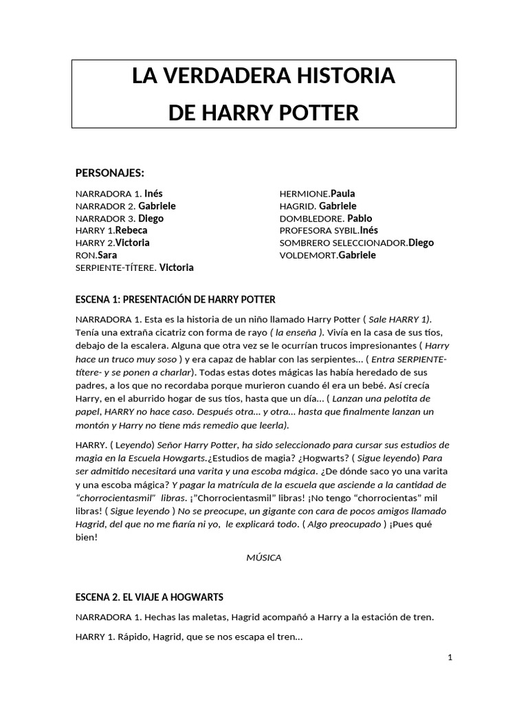 LA VERDADERA HISTORIA de Harry Potter | PDF | J. K. Rowling | Mitografía
