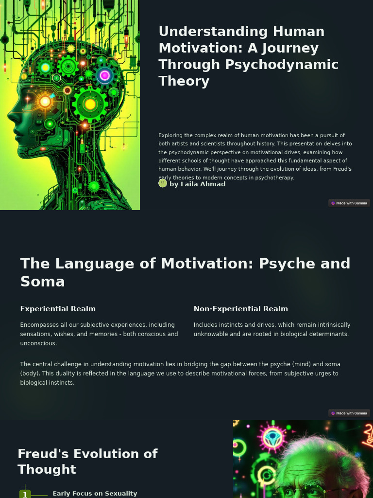 Understanding Human Motivation A Journey Through Psychodynamic Theory ...