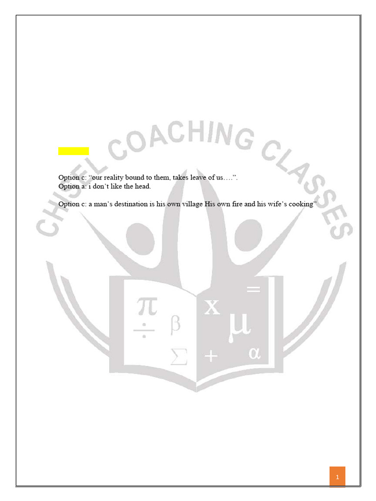 JNS English Literature Answer Key 2024-25 Jan Prelim | PDF | Julius ...