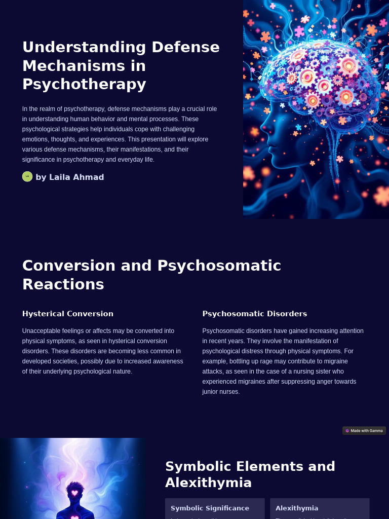 Understanding-Defense-Mechanisms-in-Psychotherapy | PDF | Dissociation ...