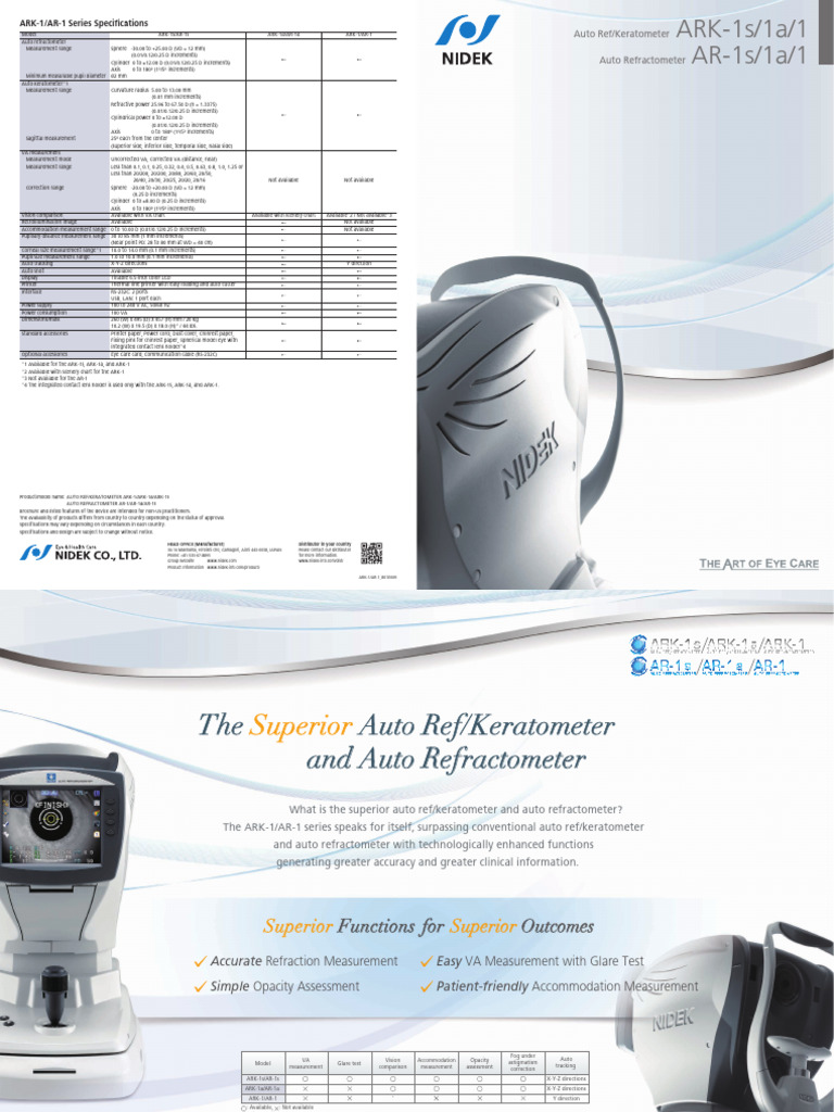 AR-1s/1a/1 ARK-1s/1a/1 | PDF | Visual Acuity | Eye