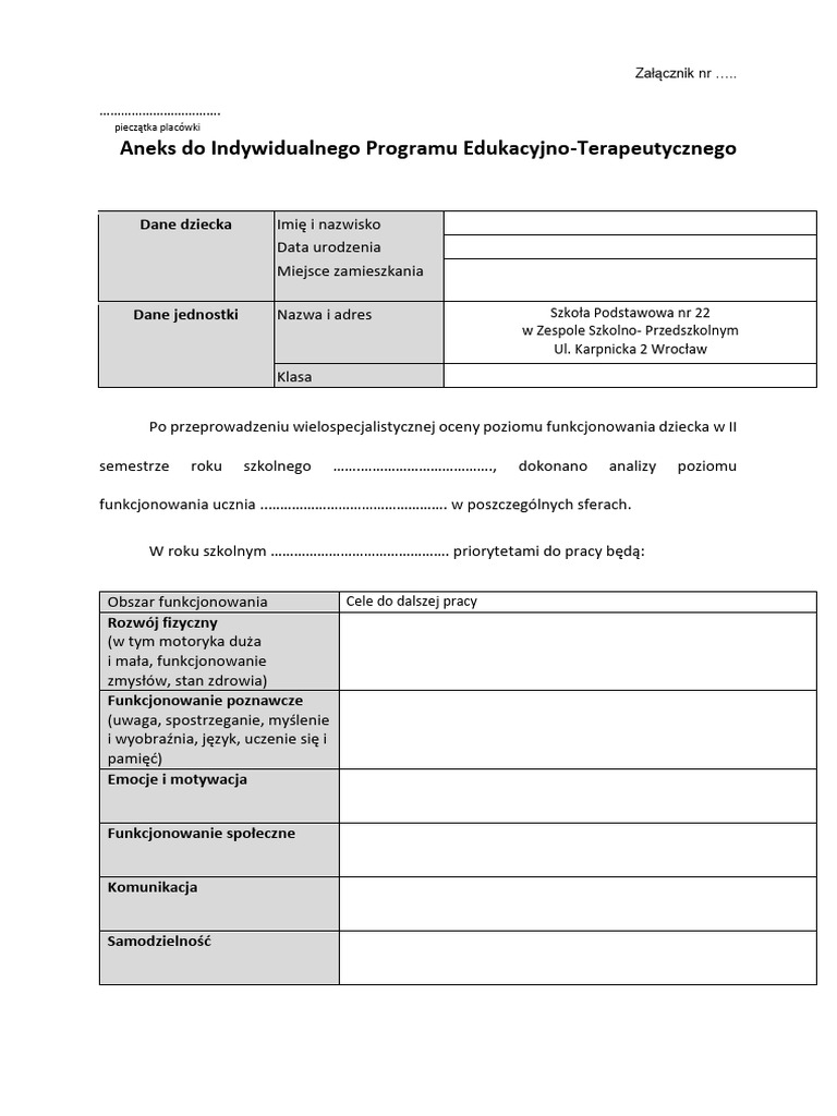 Zal. NR 5a Aneks Do IPET | PDF