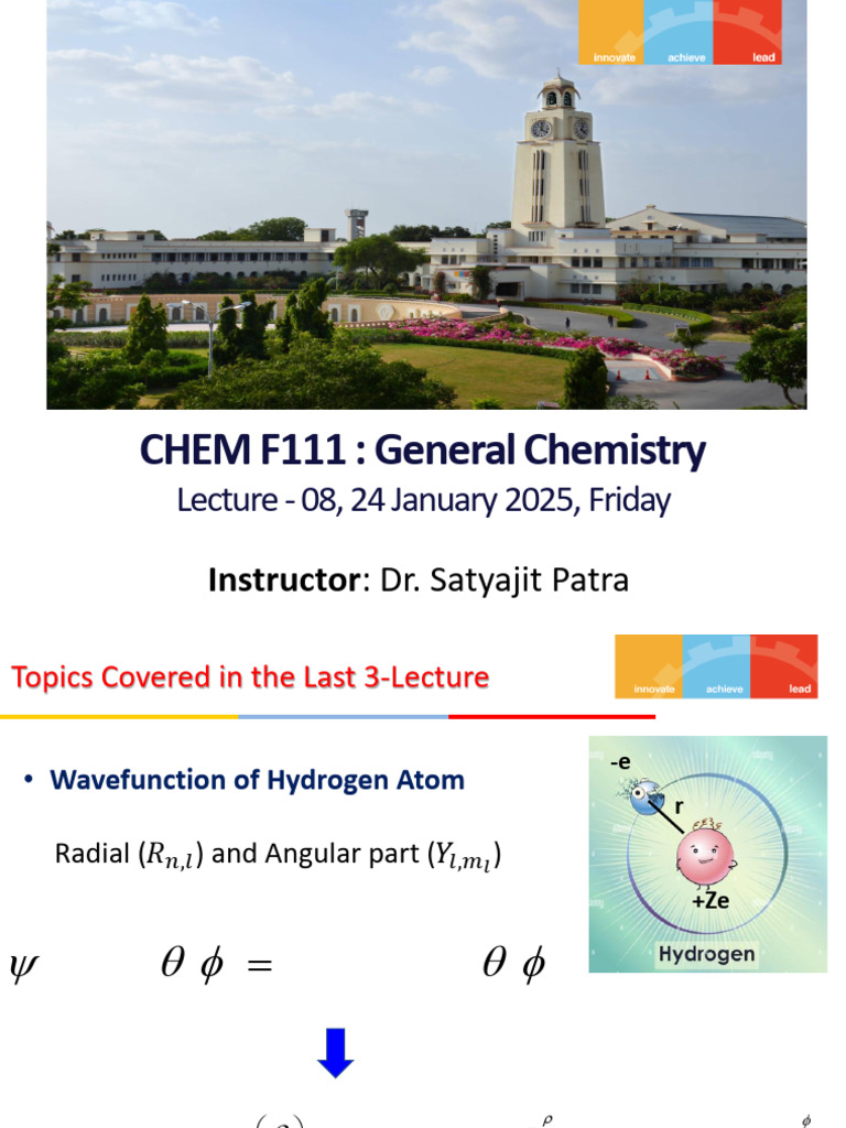GenChem_Lec8 | PDF | Atomic Orbital | Energy Level
