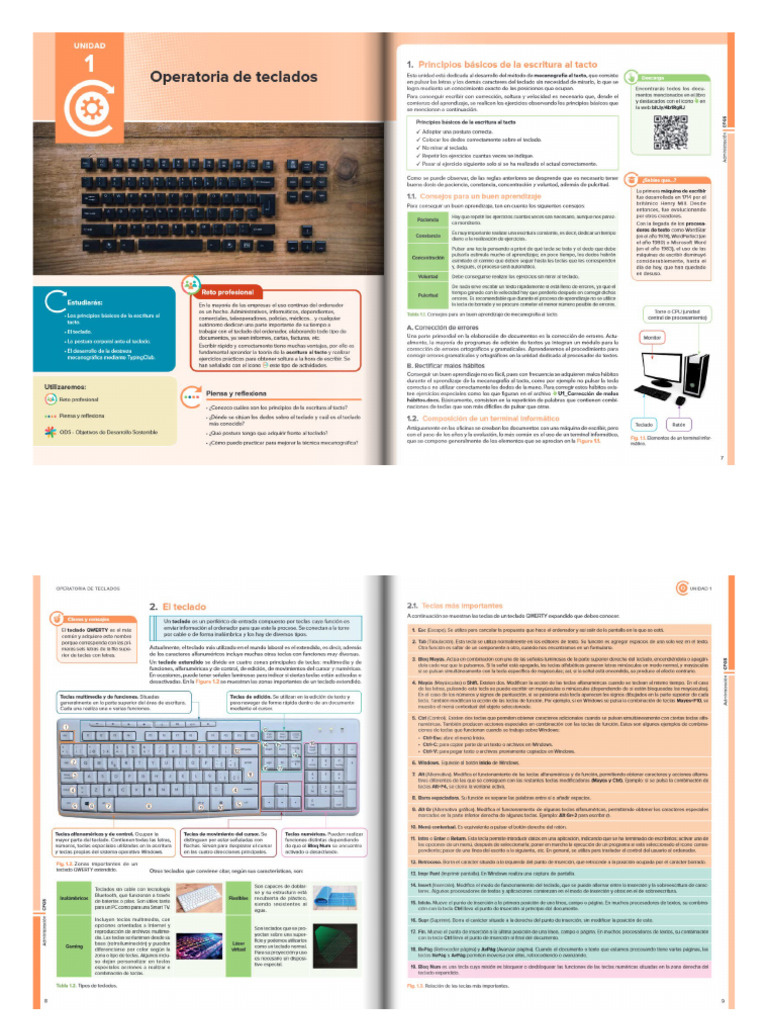 Tema 1. Operatoria de Teclados - Tema 2. Windows 11 | PDF