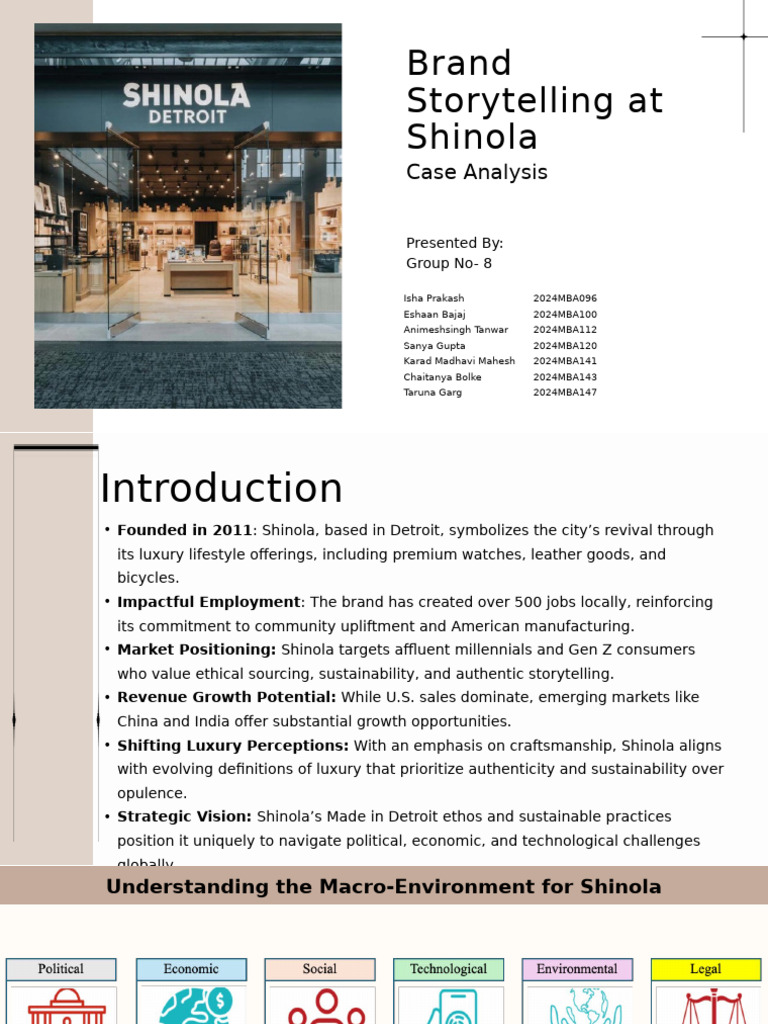 Shinola Brand Storytelling Analysis | PDF | Brand | Storytelling