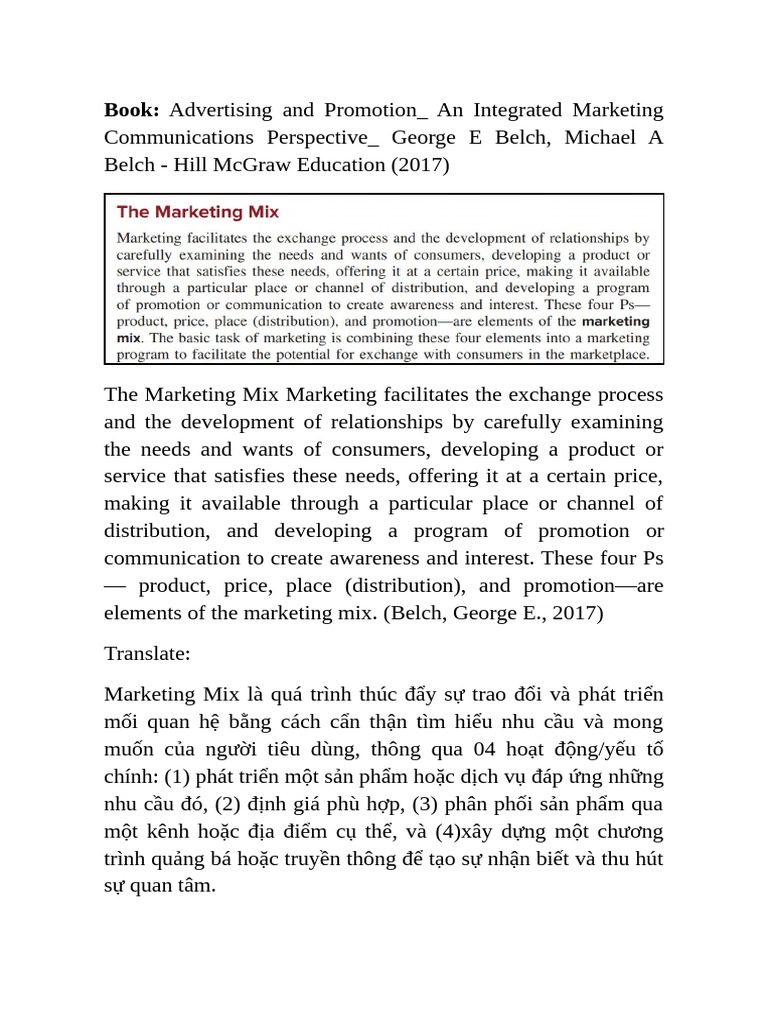 Marketing Mix | PDF