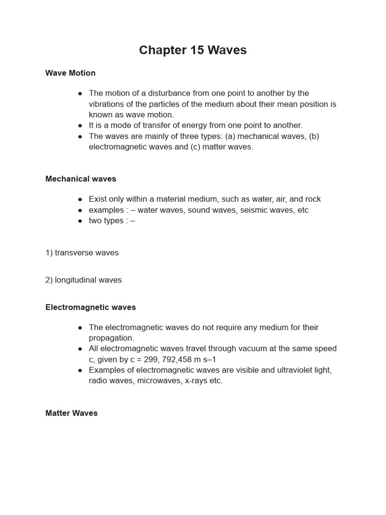 Waves | PDF | Waves | Electromagnetic Radiation
