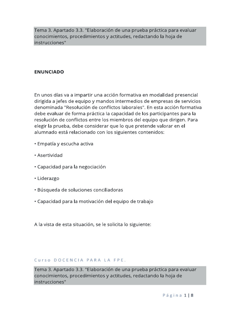 MF1445. Realiza A Valorar Por El Tutor. Tema 3. SIN TERMINAR | PDF