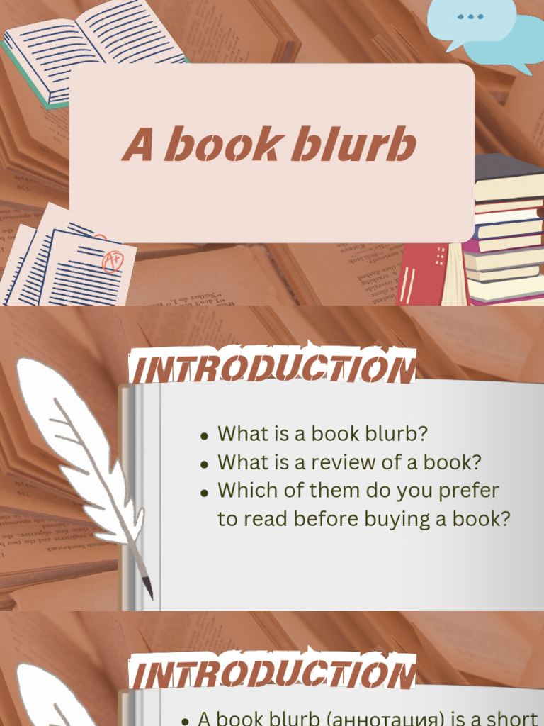 Understanding Book Blurbs | PDF