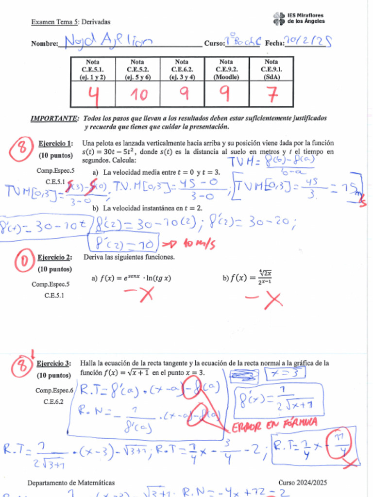 Examen Tema 5 (Najd) | PDF