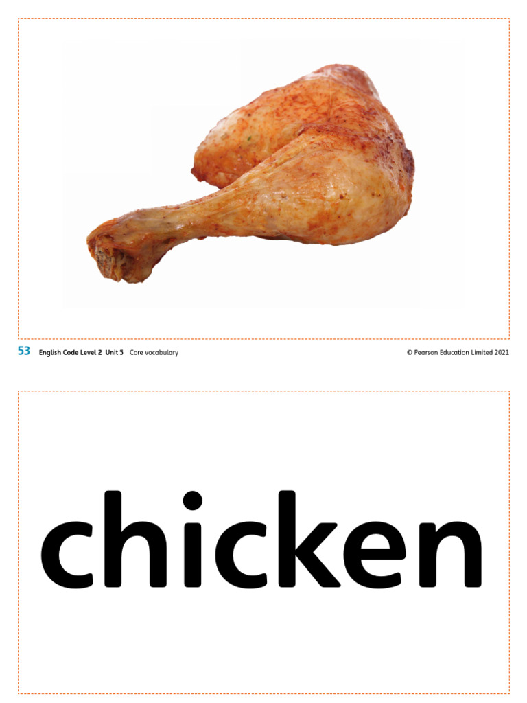 English Code BrE L2 Picture Cards Vocabulary U5 | PDF