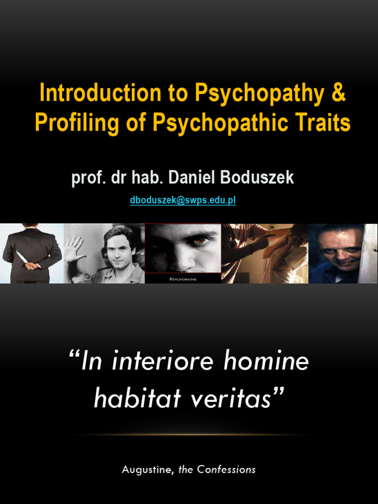 Psychopathy & Trait Profiling Guide | PDF | Psychopathy | Problem Behavior