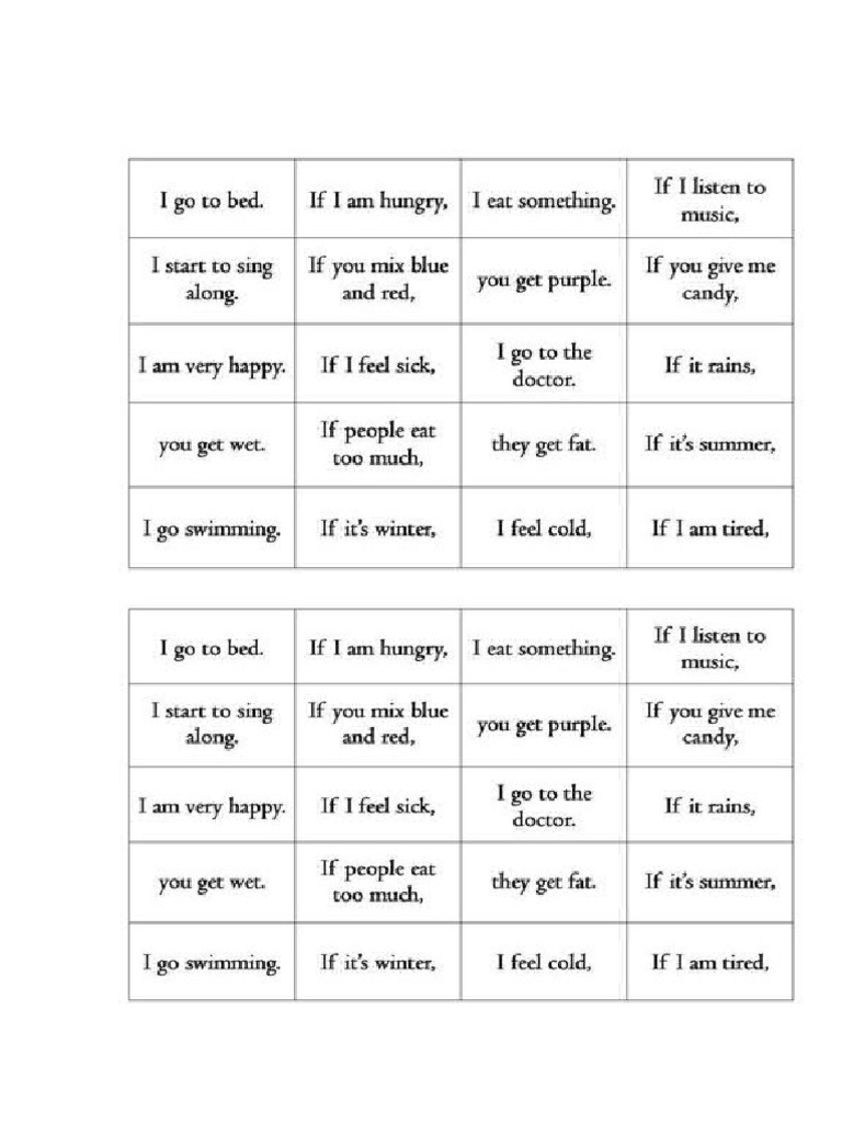 Dominoes First Conditional | PDF