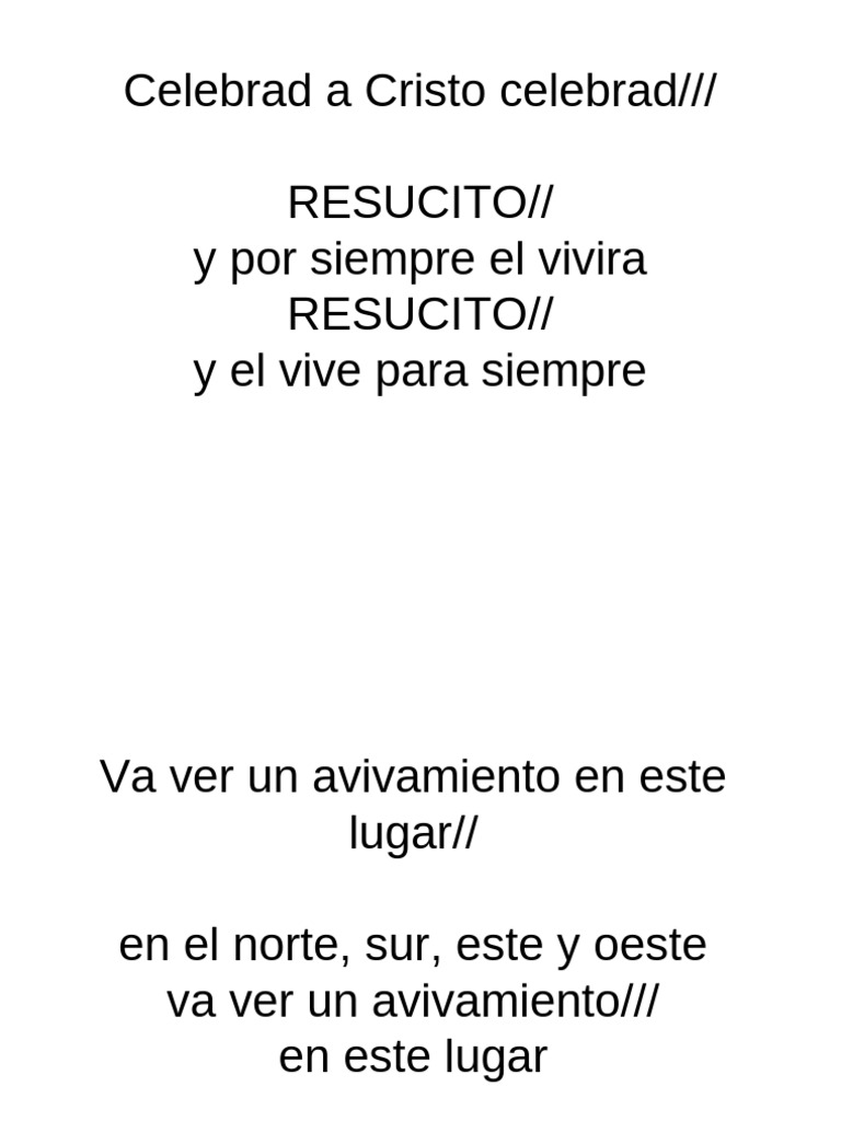 Celebrad A Cristo Celebrad | PDF