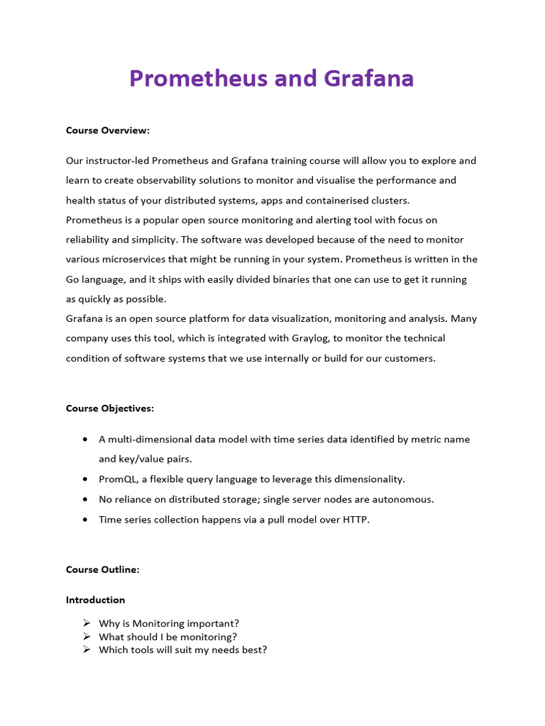 Prometheus and Grafana | PDF | Computing | Software