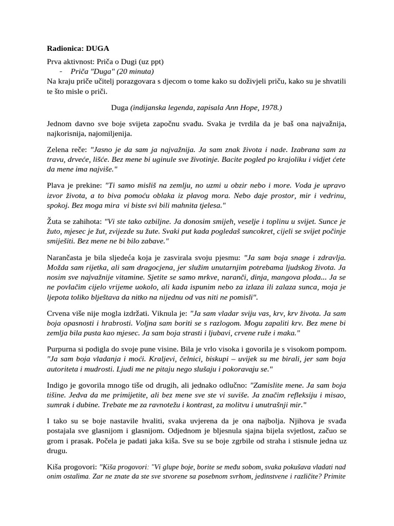 Radionica DUGA | PDF