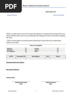Material Return Note Format | PDF