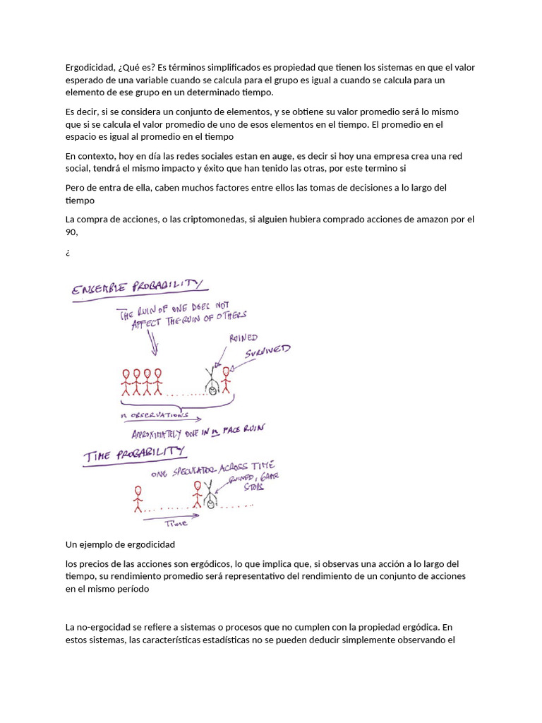 Ergodicidad: Concepto y Ejemplos | PDF