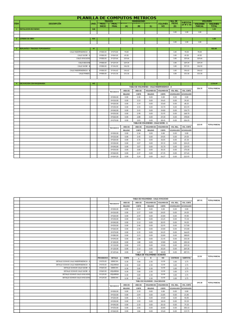 Anexo Iv - Computos Metricos | PDF