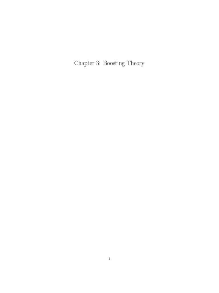 Chapter 3 - Boosting Theory | PDF | Algorithms And Data Structures ...