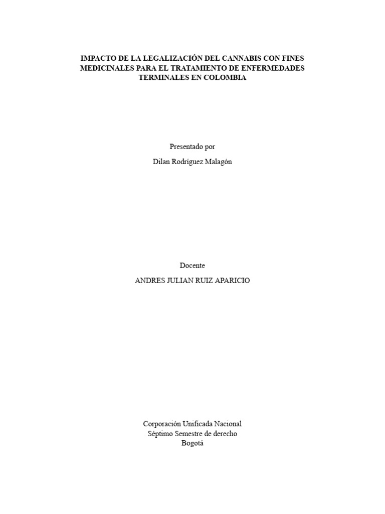 Trabajo final proyecto integrador VIi.docx | PDF | Cannabis (Droga) | Cannabis medicinal