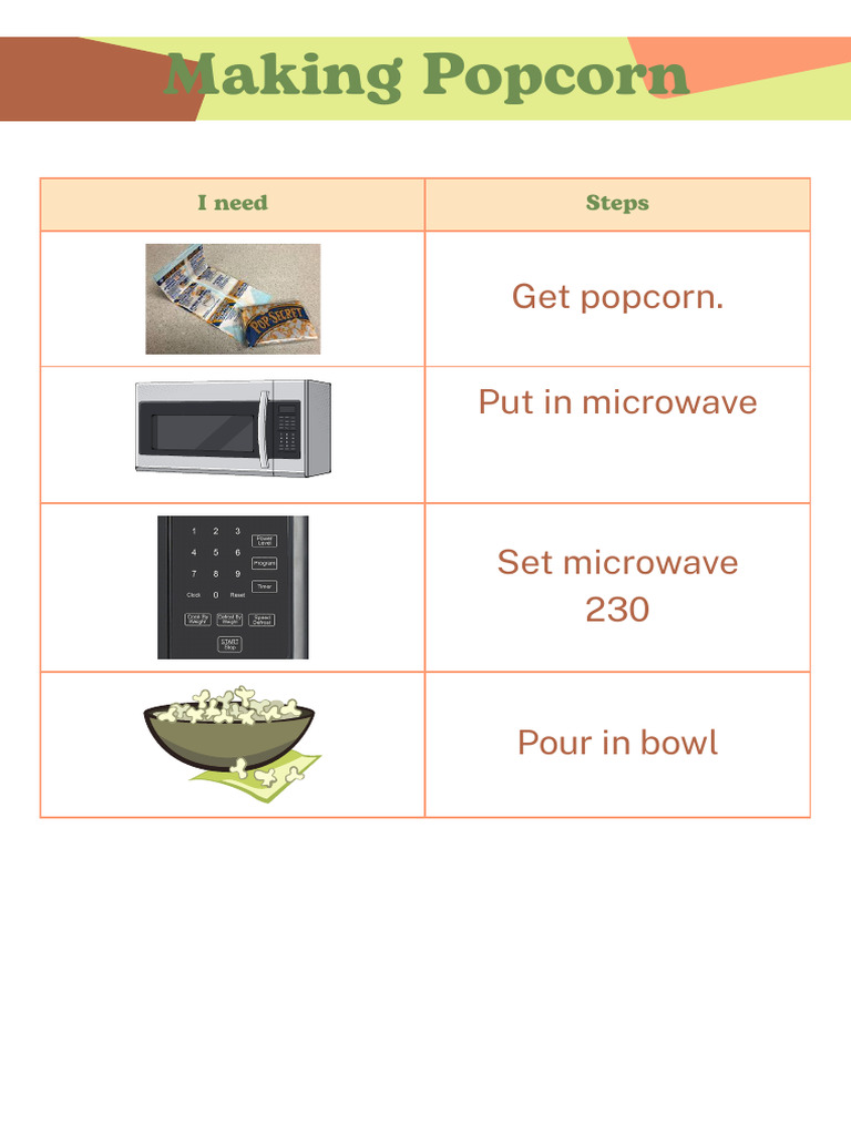 Make Popcorn | PDF