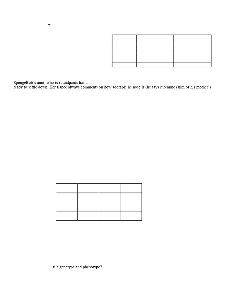 Dihybrid Cross Worksheet | PDF | Dominance (Genetics) | Genotype