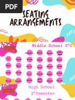 2025 Seating Plan Template - 3A | PDF
