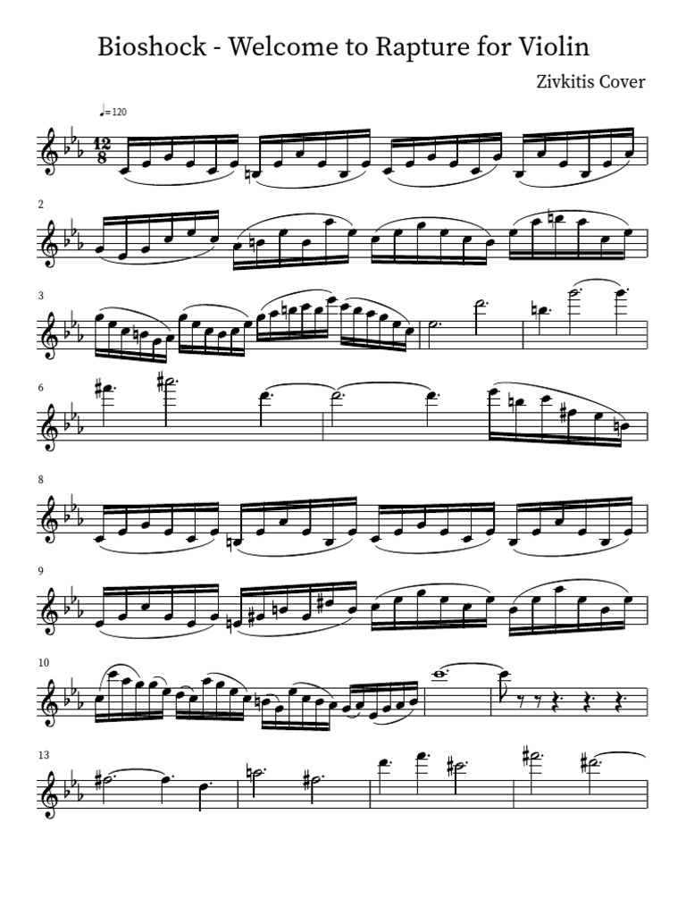Bioshock: Rapture for Violin PDF | PDF