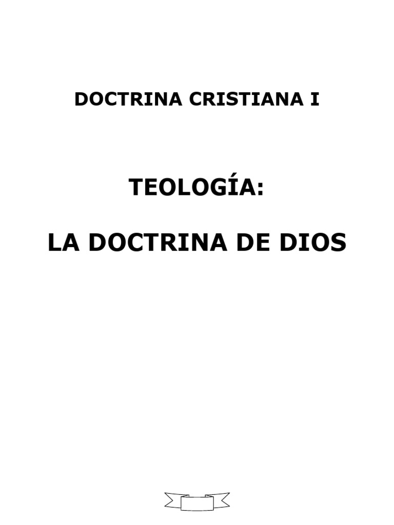 Lección 3 de Teología - Doc-Cris-I | PDF | Dios | Tetragrammaton
