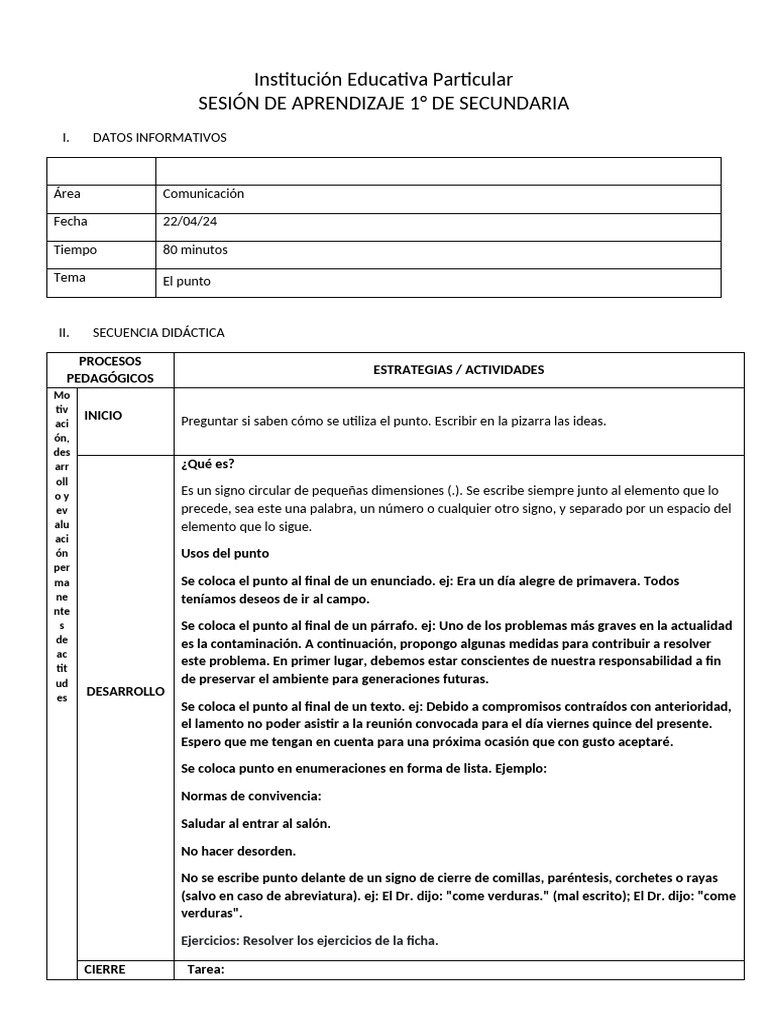 El punto | PDF | Aprendizaje