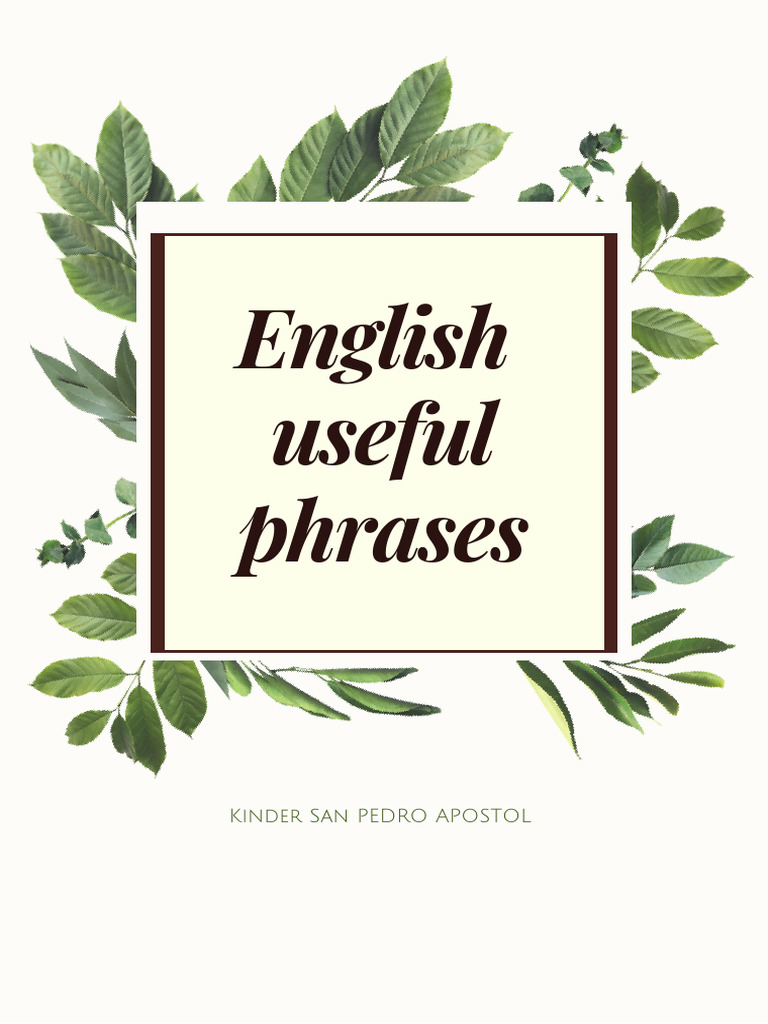 English Useful Phrases | PDF | Lingüística | Comunicación humana