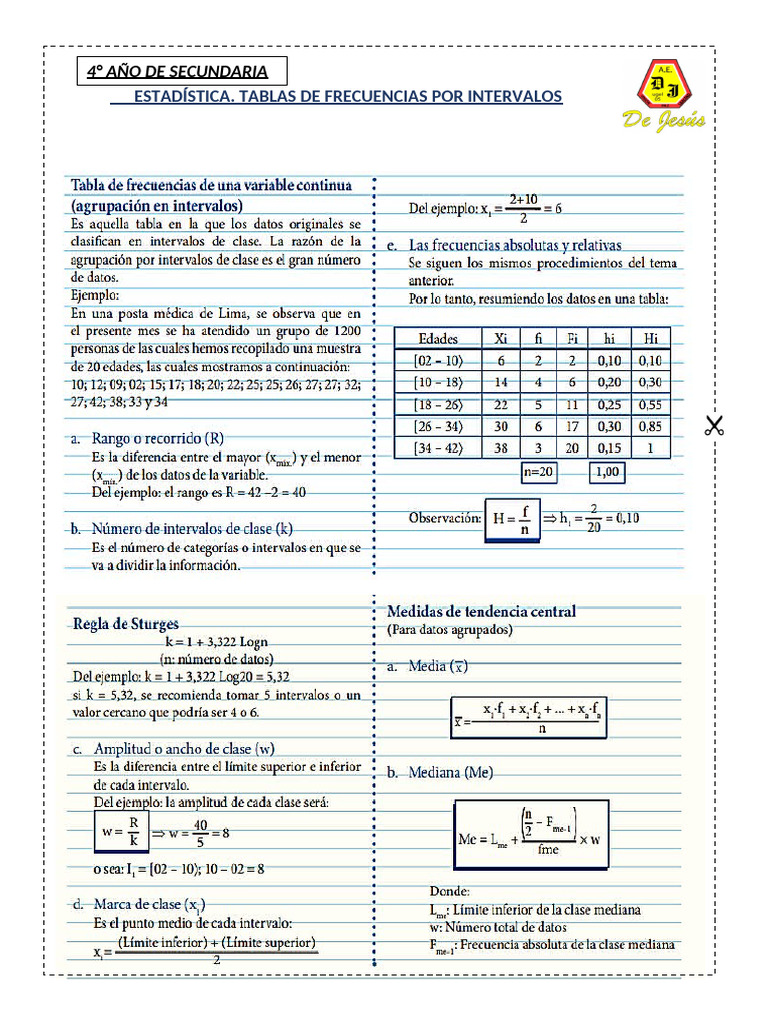 Estadística - Datos Agrupados | PDF