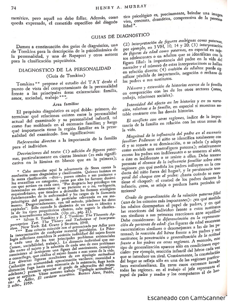 TAT Subrayado 70 80 | PDF