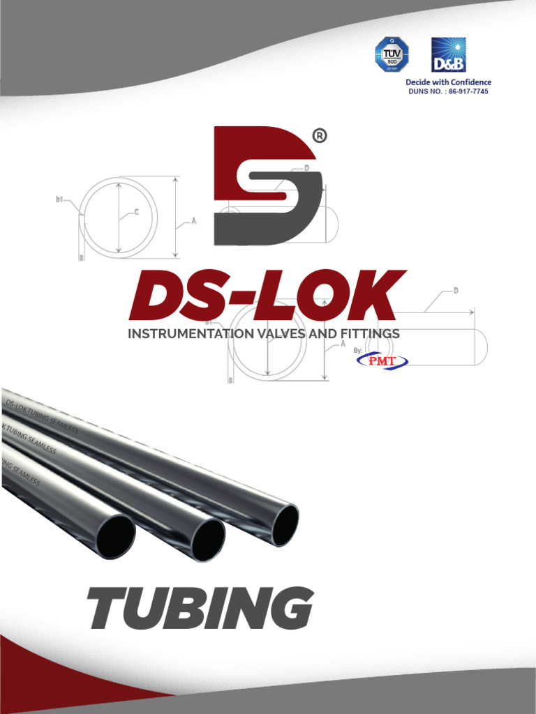 DS-LOK Tubing and Fittings Guide | PDF | Pipe (Fluid Conveyance ...