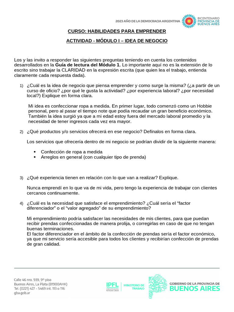 HPE 2023 Módulo 1 Actividad 1 | PDF