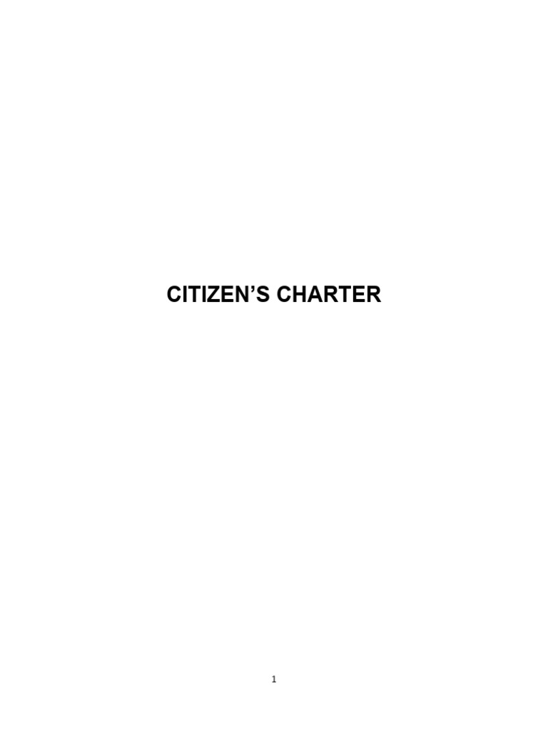Citizen Charter 2013 Pdf Banks Cheque
