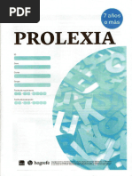 PROLEXIA - Manual Resumen | PDF | Dislexia | Sílaba