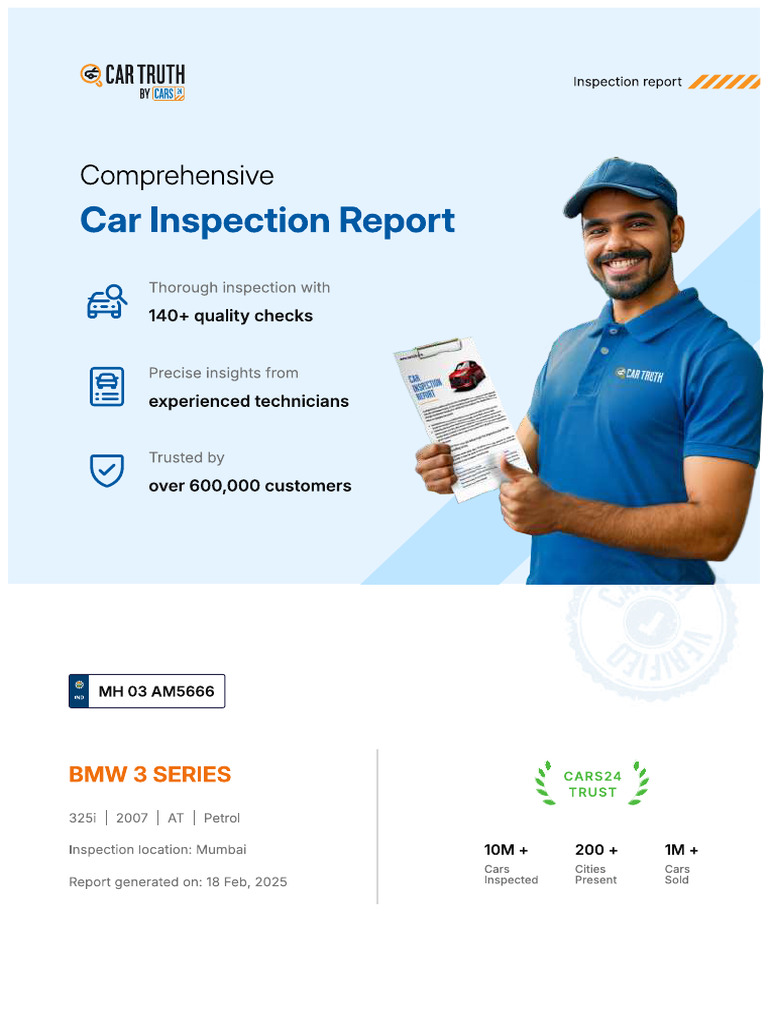 MH03AM5666 Car Health Report | PDF | Manual Transmission | Trunk (Car)