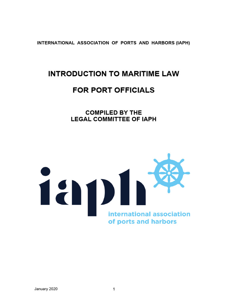 Introduction to Maritime Law for Port Officials 2020 Edition | PDF ...