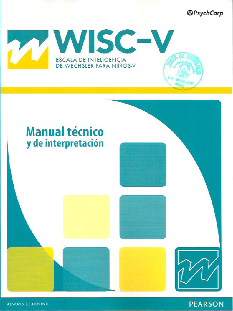 WISC-V Manual Técnico y de Interpretación | PDF