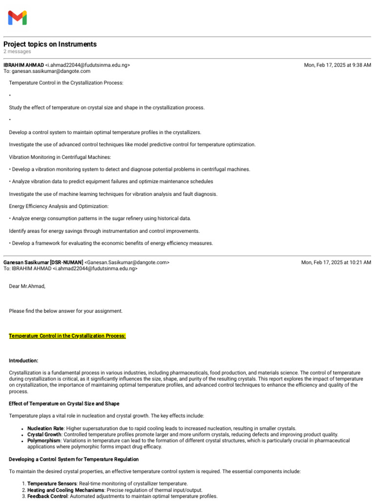 Gmail - Project Topics On Instruments | PDF | Energy Conservation ...