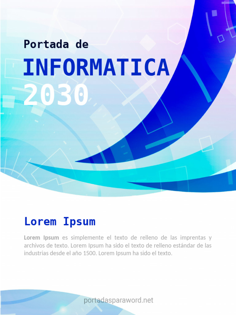 Portada de Informatica para Word 3 | PDF