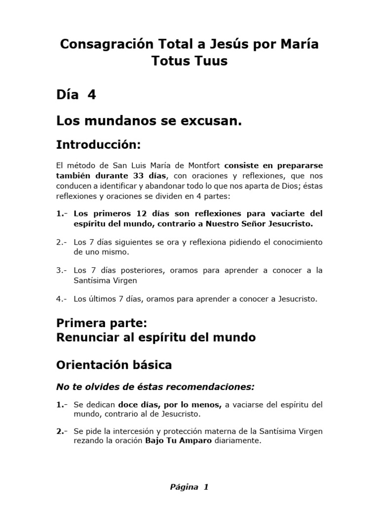 Consagración Dia 04C | PDF | María, madre de Jesús | Oración